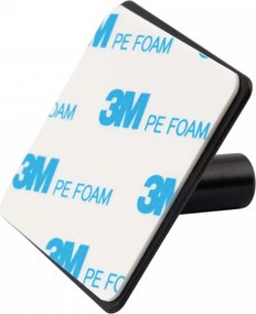 Erga Midi, samolepící háčky na ručníky bez vrtání, 4 ks, 4,5 × 4,5 cm, černá matná, ERG-YKA-CH.MIDI4-BLK