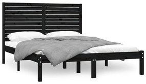Rám postele bílý masivní dřevo 75 x 190 cm malé jednolůžko