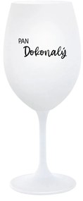 PAN DOKONALÝ - bílá  sklenice na víno 350 ml