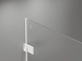 Mexen Lunar-B L, sklápěcí sprchový kout levý 90 x 70 cm, 8mm čiré sklo, bílý profil, 832L-090-070-20-00-L