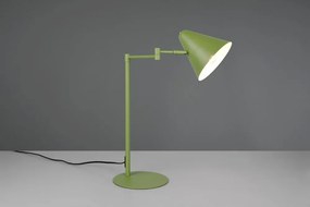 Zelená stolní lampa s ohybatelnou konstrukcí (výška 50,5 cm) Cosima – Trio