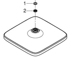 GROHE 26695000 - Hlavová sprcha VITALIO COMFORT 250 × 250 mm lesklý chrom