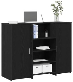 Recepční stůl černý dub 135x50x103,5 cm kompozitní dřevo 3324188