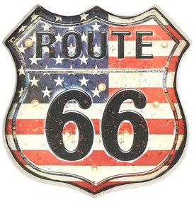 Světelný LED nápis Route 66 USA