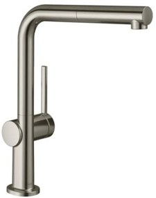 Dřezová baterie Hansgrohe Talis vytahovatelný výtok vzhled nerezu 72808800