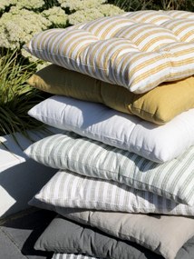 Taupe podsedák s výplní Nimes Seat - 40*40 cm