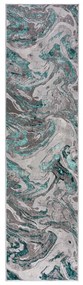 Flair Rugs koberce Běhoun Eris Marbled Emerald ROZMĚR: 80x300