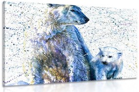Obraz lední medvědi - 60x40 cm