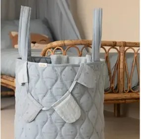 Little Dutch Košík textilní oboustranný extra velký Pure Denim Blue