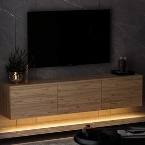 Kalune design Dřevěný TV stolek NEON 160x32 cm 382NRC1128