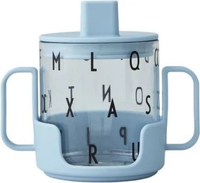 Světle modrý dětský hrnek Design Letters Grow With Your Cup