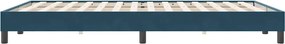 Postel Box Spring bez matrace tmavě modrá 140x220 cm samet 3315877