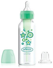 Dr. Brown´s Kojenecká láhev standard 250 ml 6+ úzkohrdlá OPTIONS PLUS zelená