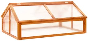 Skleník hnědá 114 x 80 x 50 cm jedlové dřevo 316415