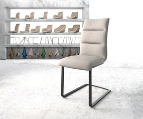 Houpací židle Xantus-Flex Stripes Light Grey Cantilever Flat Black