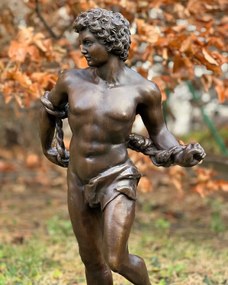 Bronzová socha soška - Řecký muž v řetězech