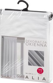 ZÁCLONA NA PÁSCE ALIA 140X270 CM BÍLÁ