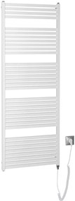 Aqualine, TONDI-E elektrické topné těleso, rovné, 600x1690 mm, 800W, bílá, DE490T