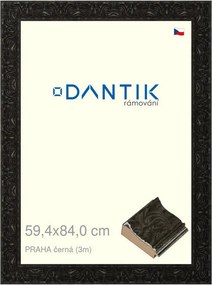 DANTIK rámeček 59,4x84 | PRAHA černá (Plexi Čiré)