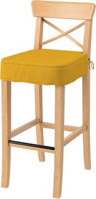 Sedák na židli IKEA Ingolf - barová barva žlutá látka pletený vzor