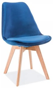 Jídelní židle Dior Velvet / modrá