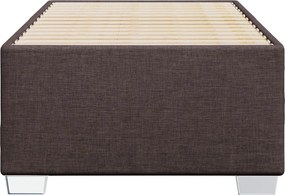 Rám postele bez matrace tmavě hnědý 90 x 200 cm textil 3284446