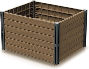 PROSPERPLAST Vyvýšený záhon 2 ks BASE PLANT 75,6 cm, naturo ECO