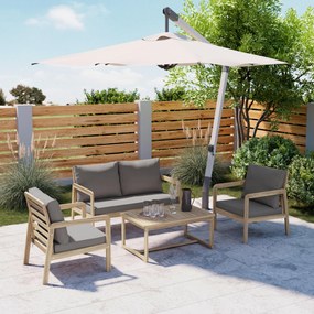 XXXLutz ZAHRADNÍ SADA 4dílné, dřevo, textil Ambia Garden - Online Only zahradní nábytek - 001254004101