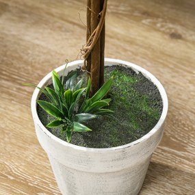 Sada 2 umělých levandulových rostlin HOMCOM, 60 cm velkých, umělé květiny v květináči, plastové květiny jako skutečné pro moderní dekoraci obývacího …