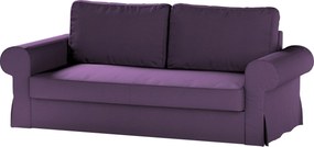 Potah na pohovku IKEA Backabro,  3-místná, rozkládací barva fialová látka pletený vzor