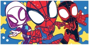 Bavlnená plážová osuška Spidey - motiv Připraveni do akce - 100% bavlna - 70 x 140 cm