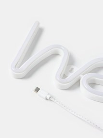Sinsay - LED neonová lampa ve tvaru nápisu hello - bílá