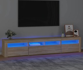 vidaXL TV skříňka s LED osvětlením 210 x 35 x 40 cm [3152735] Barva: dub sonoma