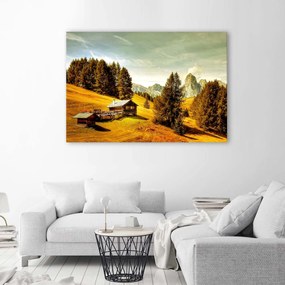 Gario Obraz na plátně Chata v horách Rozměry: 60 x 40 cm