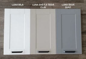 Kuchyňská skříňka LUNA bílá 80 D 2F BB barva dvířek: bílá
