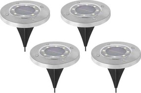 SADA 4x LED Solární lampa CLAVO LED/1xAAA 4000K IP44 300 mAh