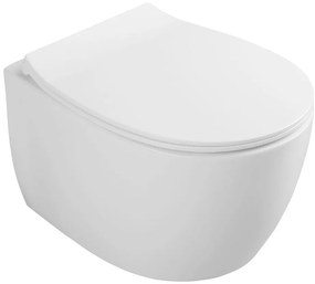 Isvea , SENTIMENTI závěsná WC mísa, Rimless, 36x51cm, bílá, 10AR02012