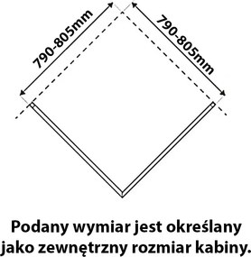 BPS-koupelny Čtvercový sprchový kout HYD-SK08A 70x70 zlatá lesk/transparent - bez vaničky