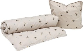 Světle šedé bavlněné dětské povlečení do postýlky 70x100 cm Toucan – OYOY Mini