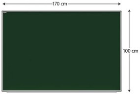 Allboards, Magnetická křídová tabule 170x100 cm (zelená), GB1710