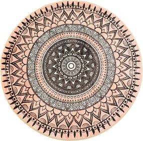 TZ Kruhový vzorovaný koberec Aztek Rozměr: 90 cm
