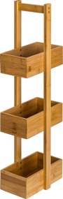 Livarno® Bambusový regál se 3 koši / Bambusový regál (regál s koši)