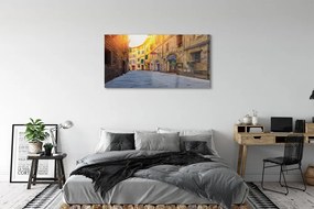 akrylový obraz Italy Street budovy 125x50 cm