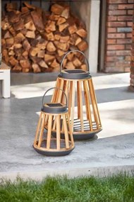 Solární lampa Mrs. Solar  Kate teak antracit XL