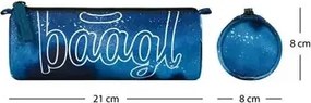 BAAGL Studentské pouzdro Steel / 22.5×7x7 cm