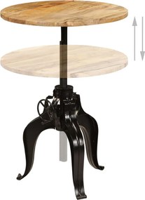 Barový stůl z masivního mangovníkového dřeva 75 x (76–110) cm 245268