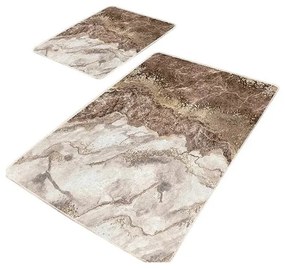 Hnědé koupelnové předložky v sadě 2 ks 60x100 cm – Mila Home