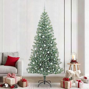 Umělý vánoční stromeček se sněhem a LED osvětlením 240 cm 3396836