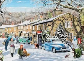 Ravensburger Puzzle Happy Days č. 9: Vesnický život / 4x500 dílků / od