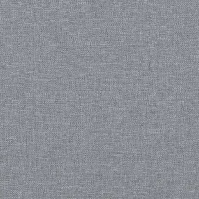 Lavice s polštáři světle šedá 113 x 64,5 x 75,5 cm textil,  372130